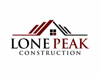 Lone Peak Construction Logo Design - 48hourslogo