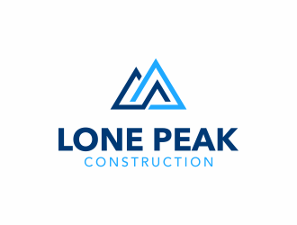Lone Peak Construction Logo Design - 48hourslogo