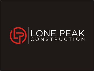 Lone Peak Construction Logo Design - 48hourslogo
