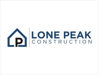 Lone Peak Construction Logo Design - 48hourslogo
