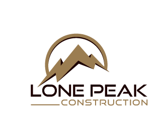 Lone Peak Construction Logo Design - 48hourslogo
