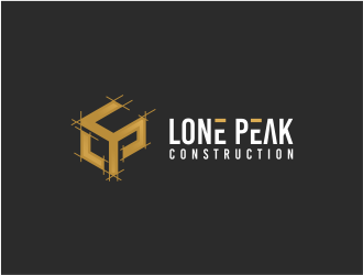 Lone Peak Construction Logo Design - 48hourslogo