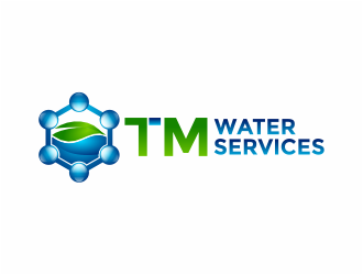 TM Water Services Logo Design - 48hourslogo