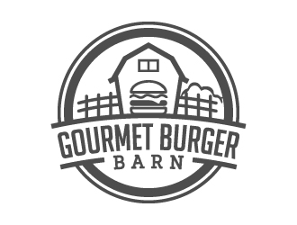 Gourmet Burger Barn Logo Design - 48hourslogo