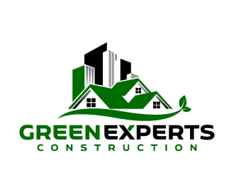 Green Experts Construction Logo Design - 48hourslogo