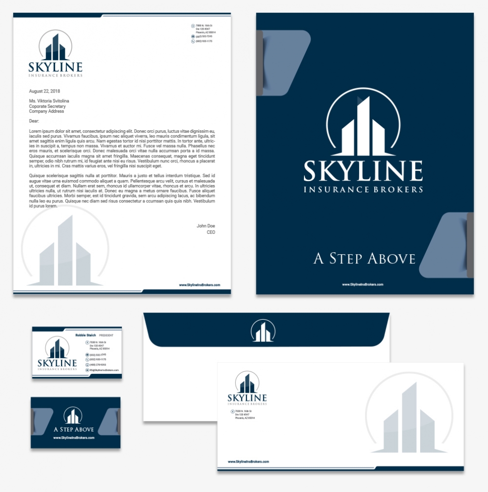 Skyline Insurance Brokers Digital Design - 48hourslogo