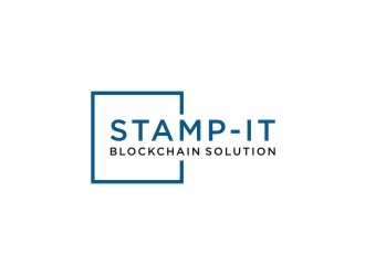 Stamp-IT (ideally)or Stamp-IT Blockchain Solution Logo Design - 48hourslogo
