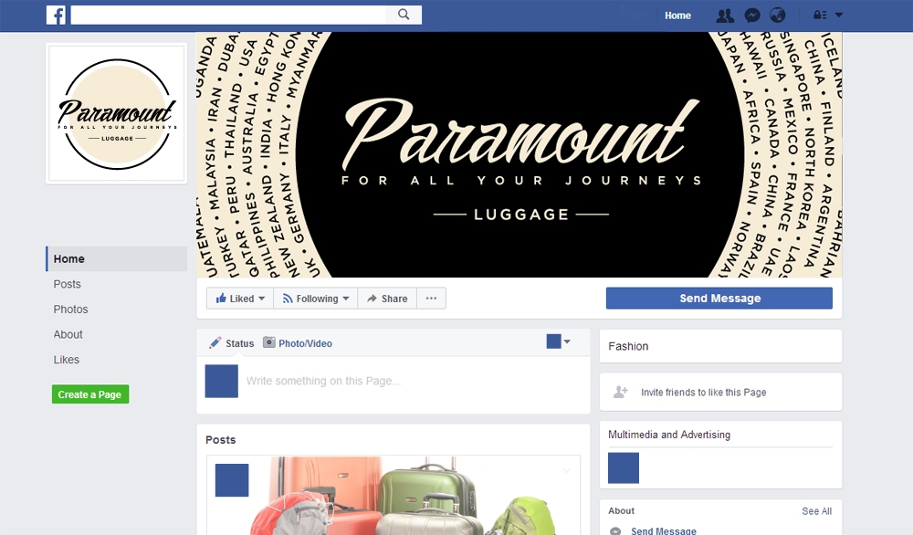 Paramount Luggage Digital Design - 48hourslogo