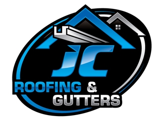 JC Roofing & Gutters Logo Design - 48hourslogo