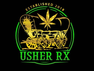 Usher Rx Logo Design - 48hourslogo