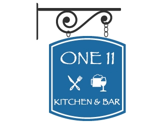 One 11 Kitchen & Bar Logo Design - 48hourslogo