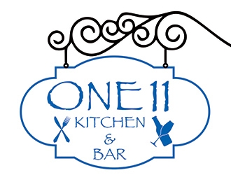 One 11 Kitchen & Bar Logo Design - 48hourslogo