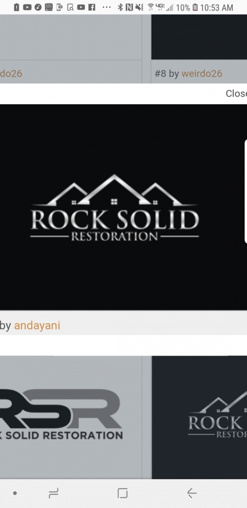 Rock Solid Remodeling Logo Design - 48hourslogo