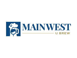 Main West U Brew Logo Design - 48hourslogo