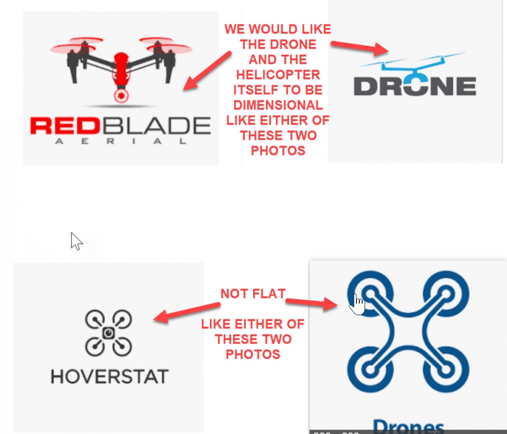 Drones and Helicopters Logo Design - 48hourslogo