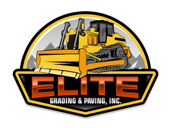 Elite Grading & Paving, Inc. Logo Design - 48hourslogo