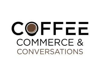 Coffee Commerce & Conversations Logo Design - 48hourslogo