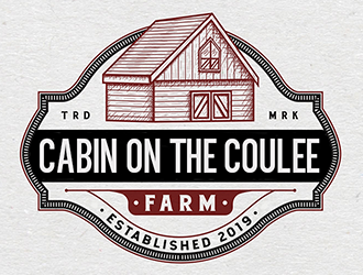 Cabin On The Coulee Farm or cabinonthecoulee.farm Logo Design - 48hourslogo
