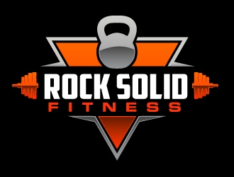 Rock Solid Fitness Logo Design - 48hourslogo