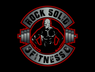 Rock Solid Fitness Logo Design - 48hourslogo