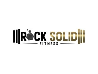 Rock Solid Fitness Logo Design - 48hourslogo