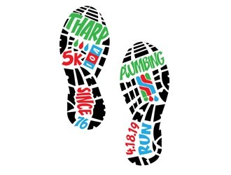 Tharp 5K Run Shirt Logo Design - 48hourslogo
