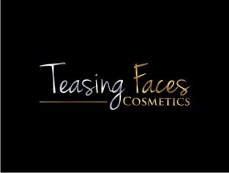 Teasing Faces Cosmetics Logo Design - 48hourslogo