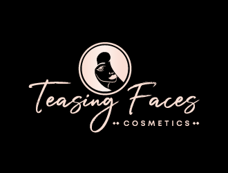 Teasing Faces Cosmetics Logo Design - 48hourslogo