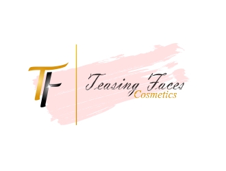 Teasing Faces Cosmetics Logo Design - 48hourslogo
