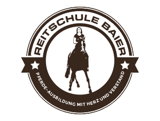 Reitschule Baier - Pferde-Ausbildung mit Herz und Verstand Logo Design ...