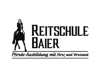Reitschule Baier - Pferde-Ausbildung mit Herz und Verstand Logo Design ...