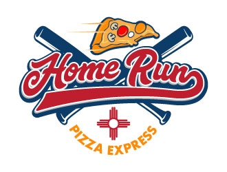 Home Run Pizza Express Logo Design - 48hourslogo