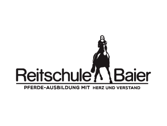 Reitschule Baier - Pferde-Ausbildung mit Herz und Verstand Logo Design ...