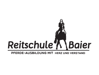 Reitschule Baier - Pferde-Ausbildung mit Herz und Verstand Logo Design ...