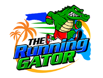 The Running Gator Logo Design - 48hourslogo