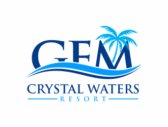 GEM Crystal Waters Resort Logo Design - 48hourslogo