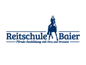 Reitschule Baier - Pferde-Ausbildung mit Herz und Verstand Logo Design ...