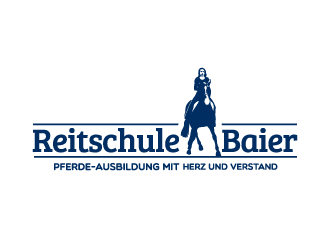 Reitschule Baier - Pferde-Ausbildung mit Herz und Verstand Logo Design ...