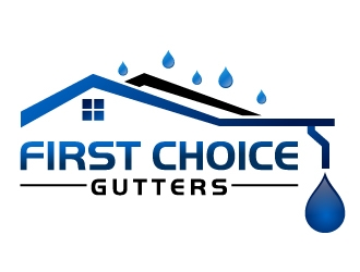 First Choice Gutters / Logo Design - 48hourslogo