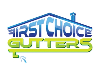 First Choice Gutters / Logo Design - 48hourslogo