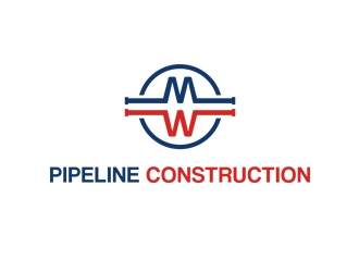 M.W. Pipeline Construction Logo Design - 48hourslogo