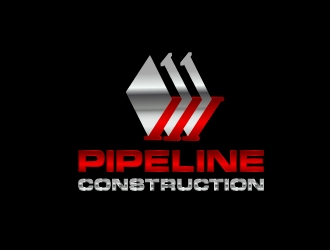 M.W. Pipeline Construction Logo Design - 48hourslogo