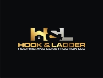 Hook & Ladder Roofing and Construction LLC. Logo Design - 48hourslogo