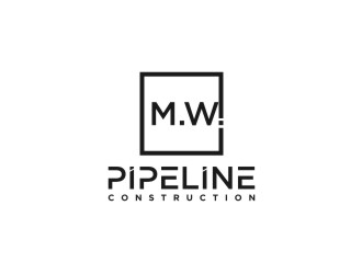 M.W. Pipeline Construction Logo Design - 48hourslogo