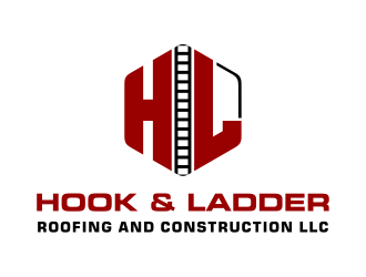 Hook & Ladder Roofing and Construction LLC. Logo Design - 48hourslogo