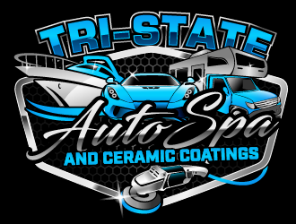 Tri-state auto spa and ceramic coatings Logo Design - 48hourslogo