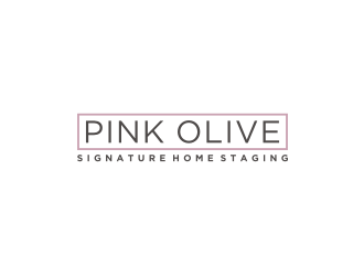 Pink Olive Signature Home Staging Logo Design - 48hourslogo