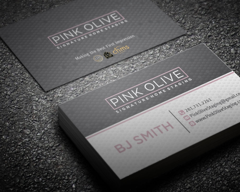 Pink Olive Signature Home Staging Digital Design - 48hourslogo