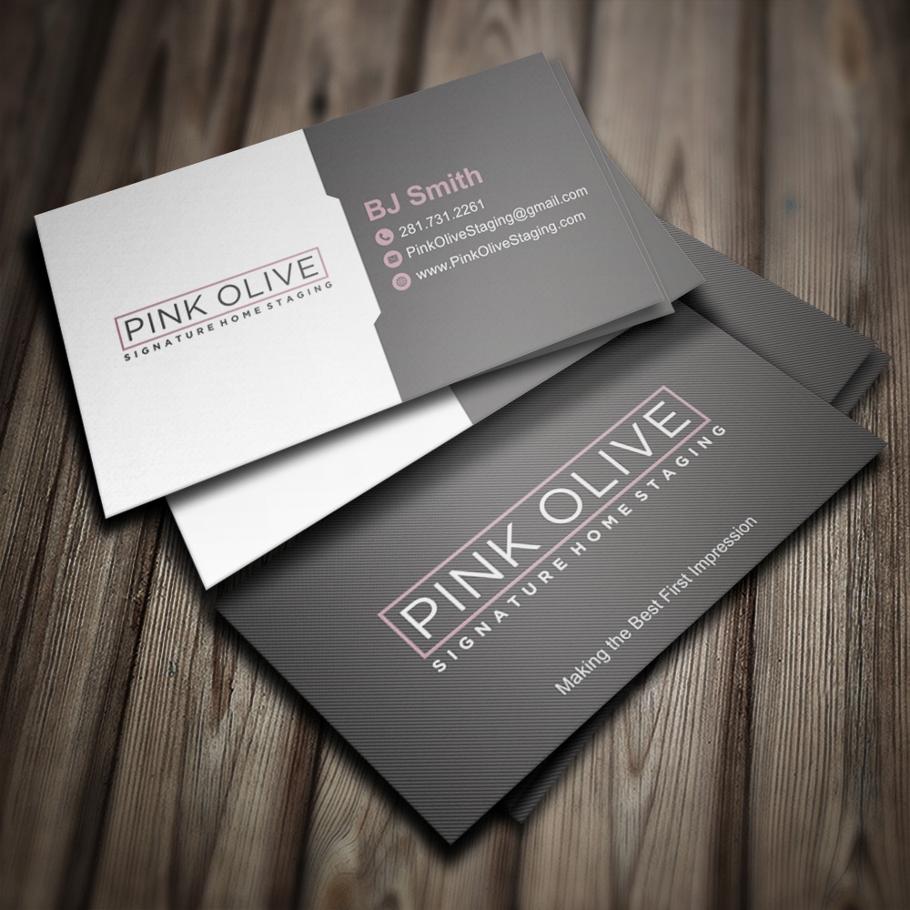 Pink Olive Signature Home Staging Digital Design - 48hourslogo