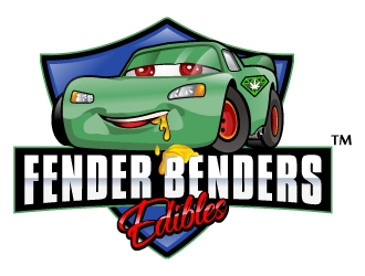 Fender Benders EDIBLES Logo Design - 48hourslogo